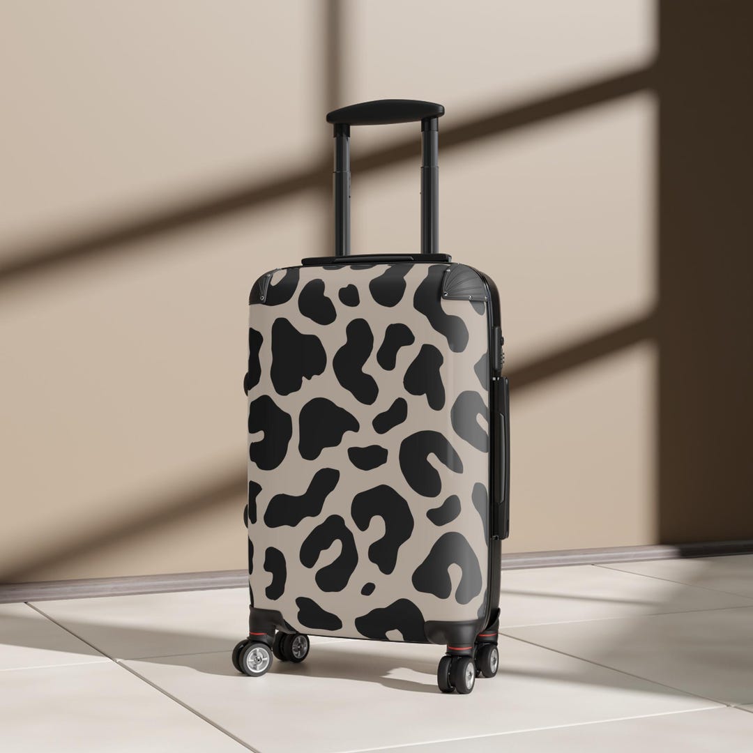 Leopard Suitcase, Travel Luggage, Animal Print Bag, Vacation Essential ...
