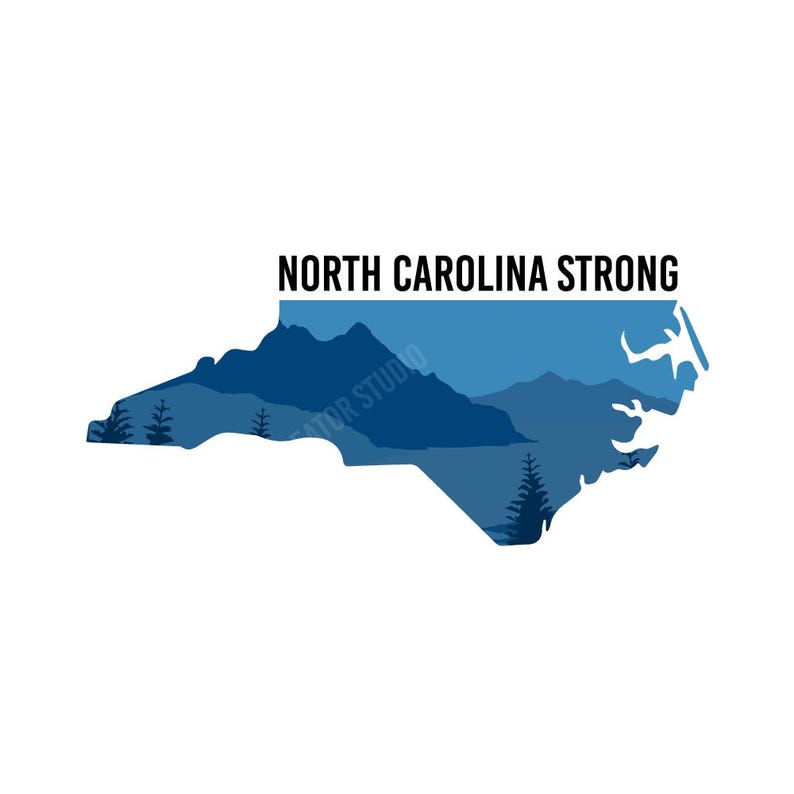 North Carolina Strong SVG-PNG-PDF Instantly Downloadable, Cricut, Send ...