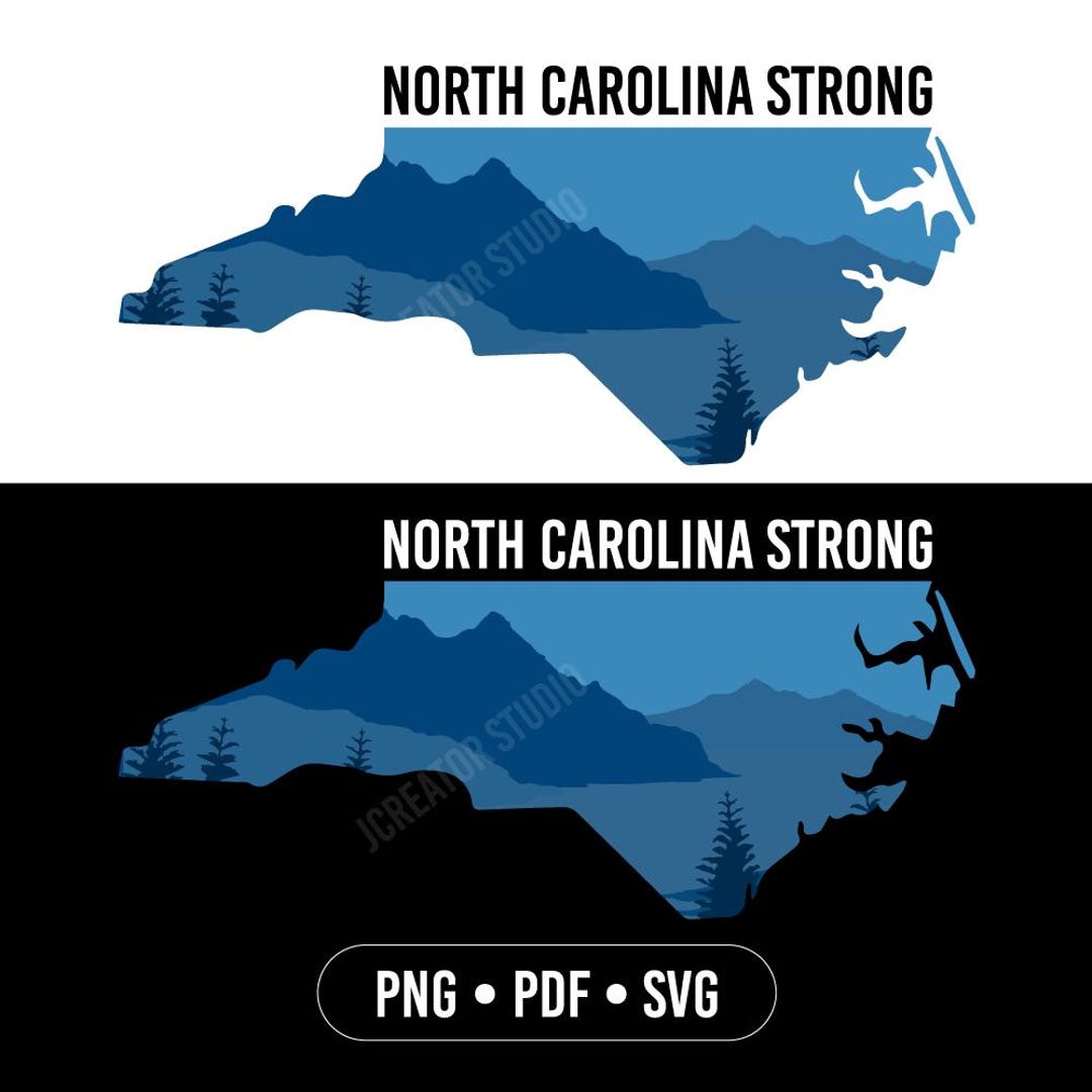 North Carolina Strong SVG-PNG-PDF Instantly Downloadable, Cricut, Send ...