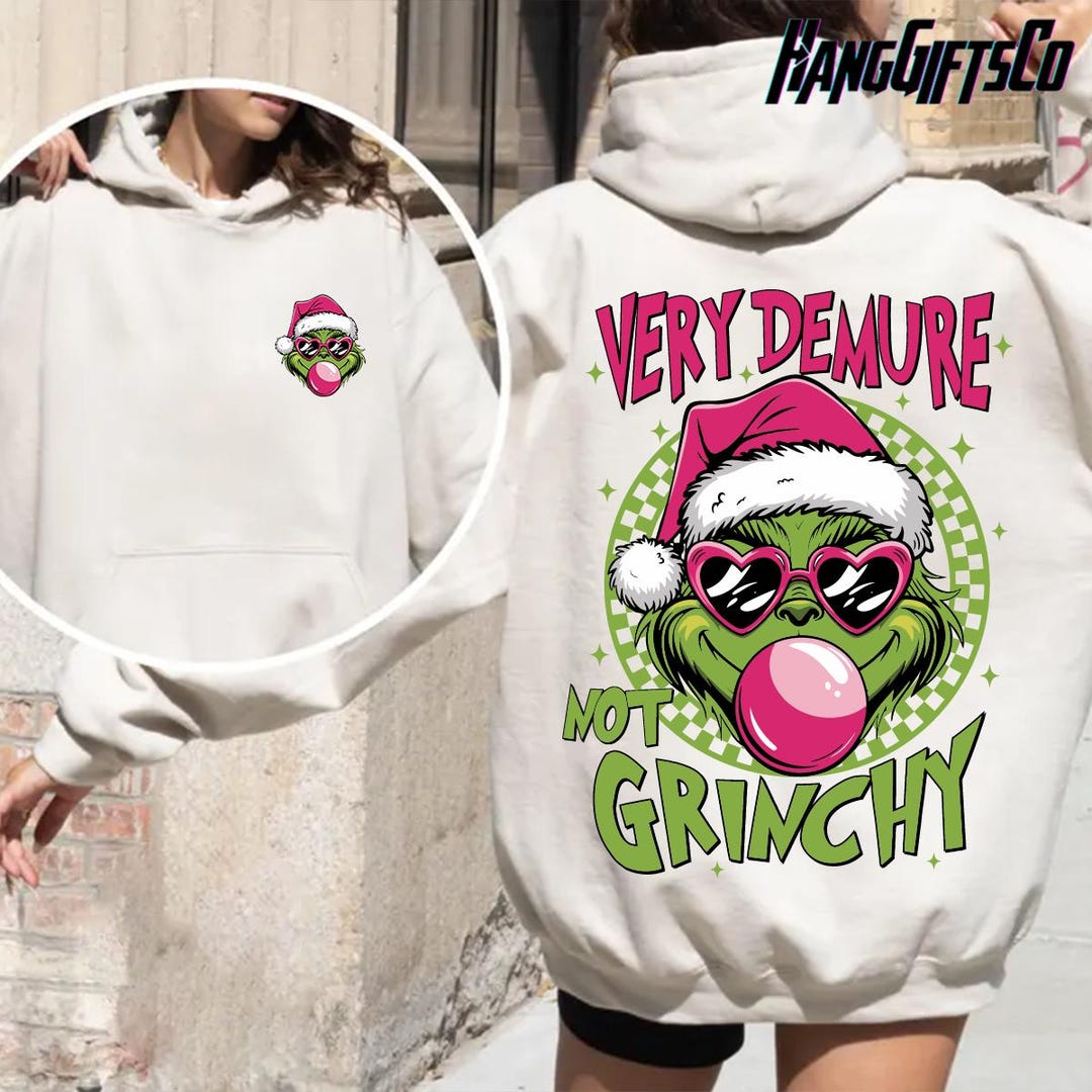 Very Demure Not Grinchy Png Download, Merry Grinchmas Png, Christmas ...