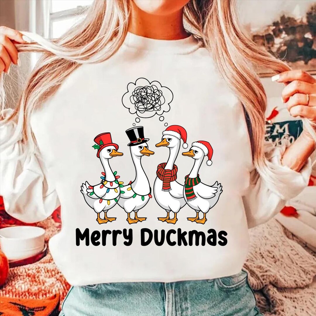 Merry Duckmas Funny Christmas Duck SVG, Trending Christmas Svg, Merry ...