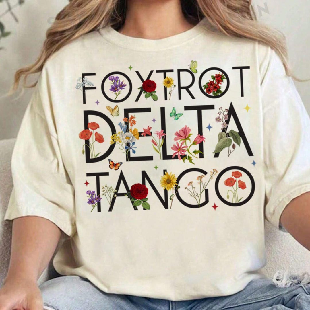 Foxtrot Delta Tango PNG – Floral NATO Alphabet Code Design With ...