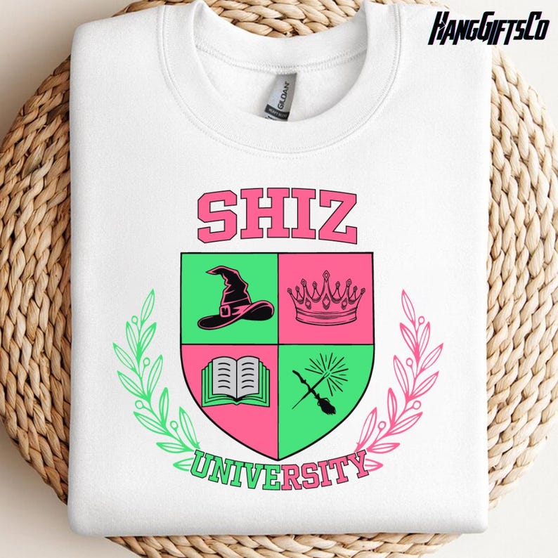 Shiz University Logo Svg, Glinda Elphaba Wicked Musical Svg, Pink Goes Good With Green Svg ...