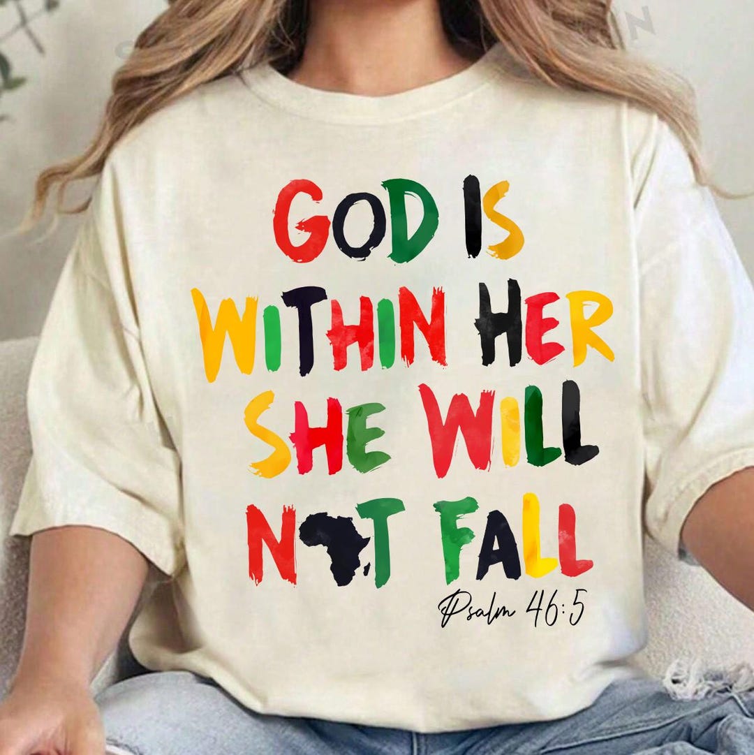God is Within Her Png, Juneteenth Png, Christian Bible Verse Png ...