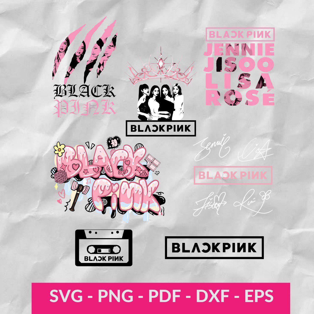 Blackpink Bundle, K-pop Svg Png, Printable , Victor File, Digital ...