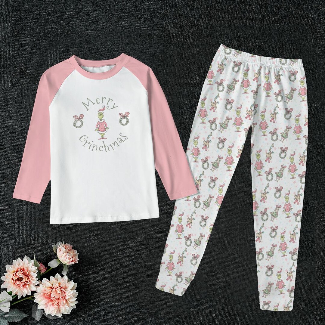 Mean One Kid's Christmas Pajamas, Christmas Gift, Gift for Her, Grinch ...