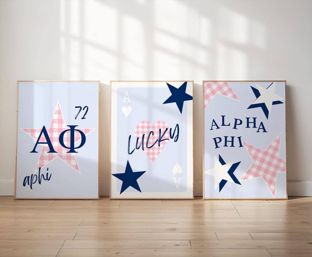 Alpha Phi Digital Prints | Alpha Phi Prints | Sorority Posters | Sorority Digital Prints | Pink ...