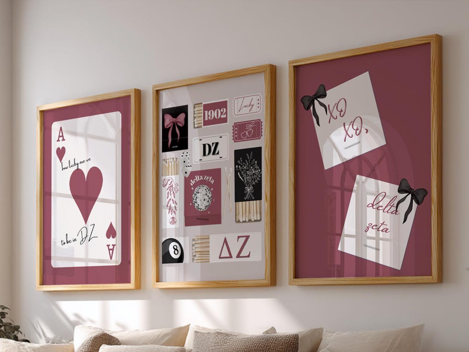 Delta Zeta Digital Prints | Delta Zeta Posters | DZ Matchbox Prints ...