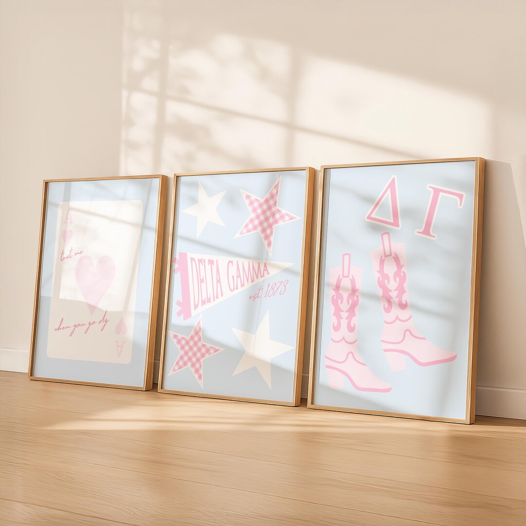 Delta Gamma Digital Prints | DG Posters | Preppy Sorority Wall Art ...