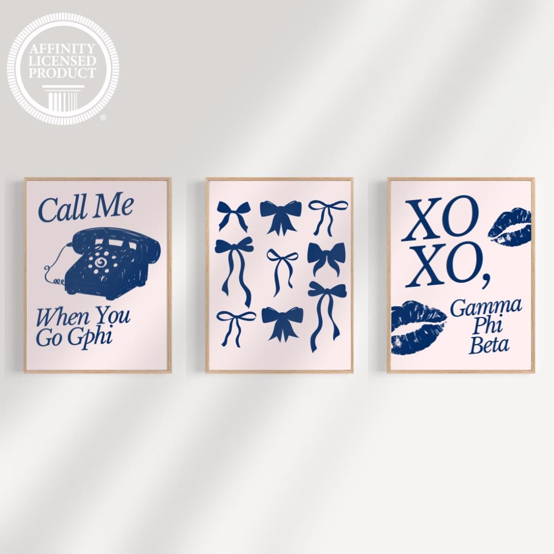Gamma Phi Beta Digital Prints Gamma Phi Beta Posters Sorority Digital ...