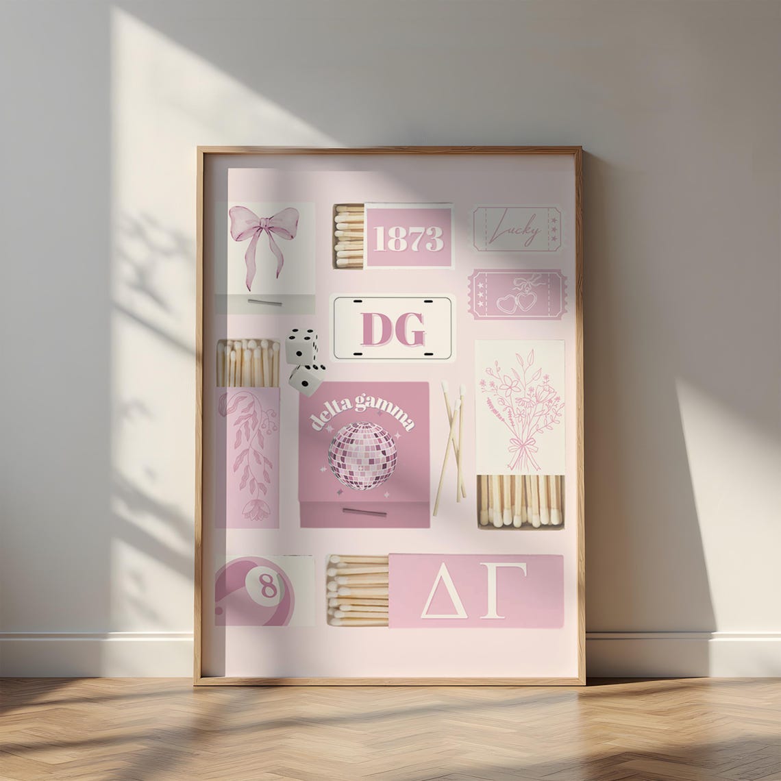 Delta Gamma Digital Prints | Delta Gamma Posters | DG Matchbox Prints ...