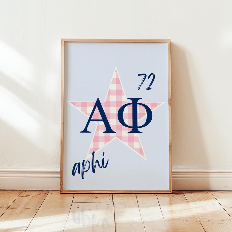Alpha Phi Digital Prints | Alpha Phi Prints | Sorority Posters | Sorority Digital Prints | Pink ...