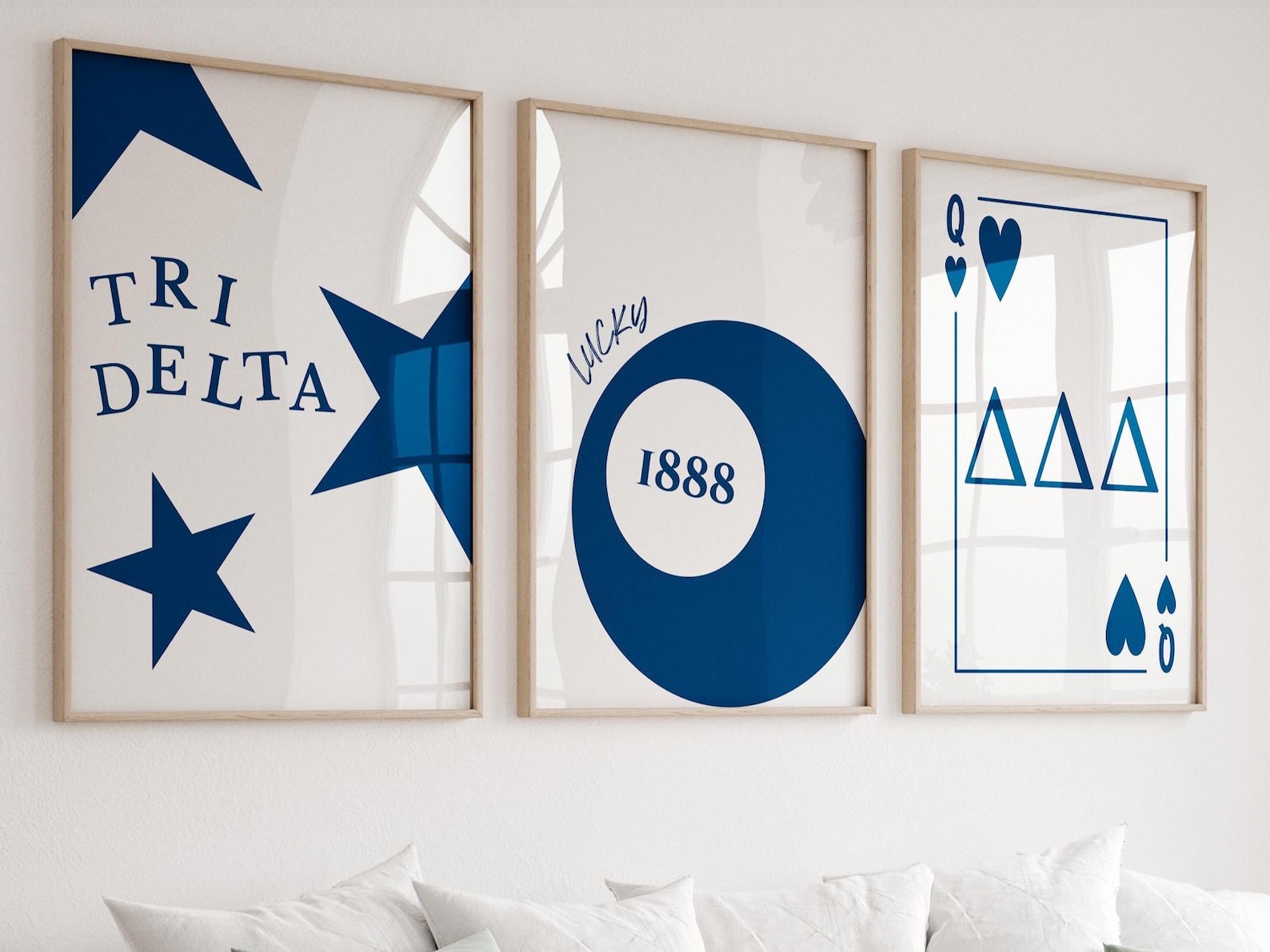 Tri Delta Digital Prints | Tri Delta Wall Art | Sorority Posters | Big ...