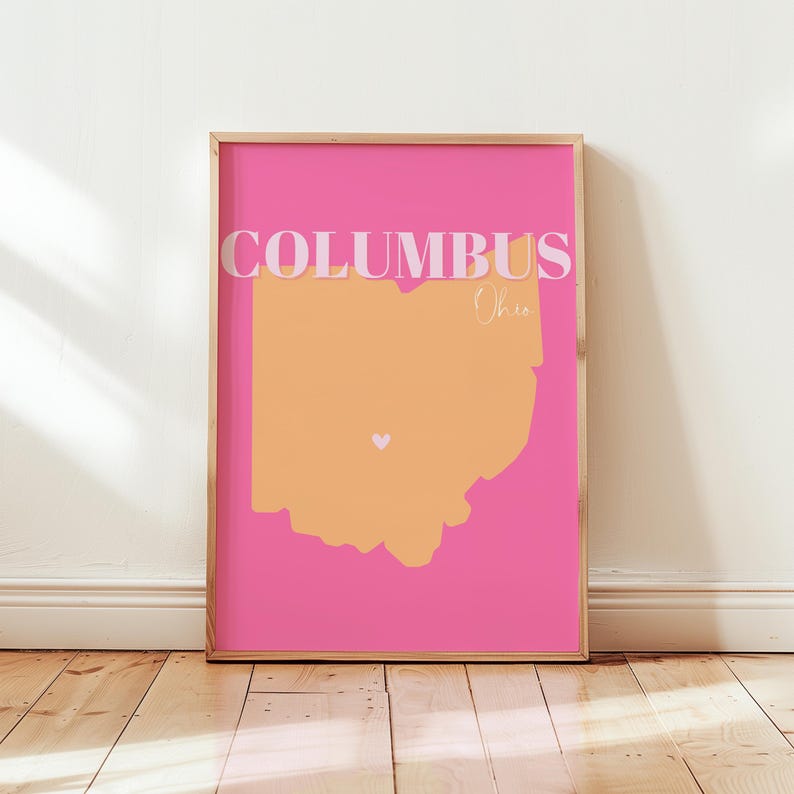 Ohio State University Digital Prints | OSU Prints | OSU Preppy Posters ...