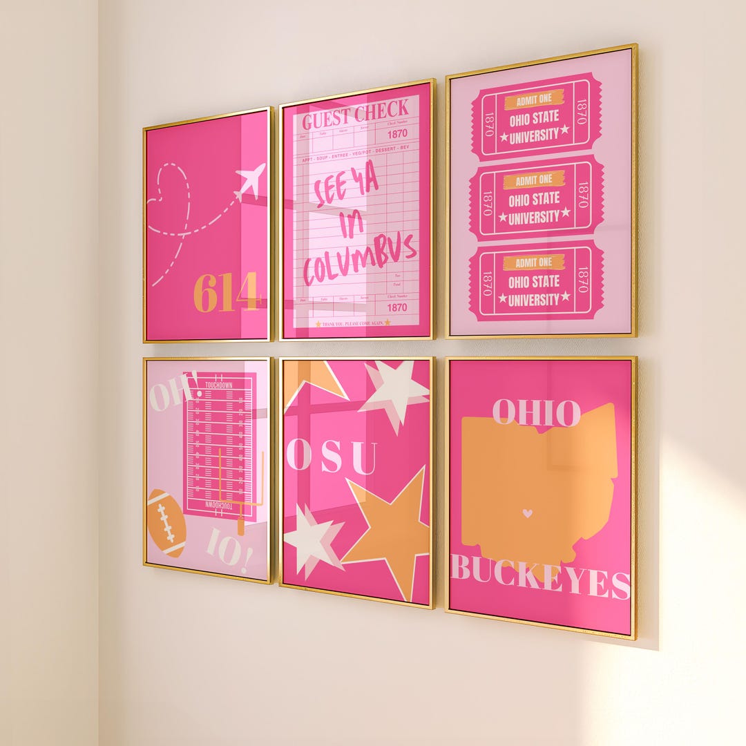 Ohio State University Digital Prints | OSU Prints | OSU Preppy Posters ...