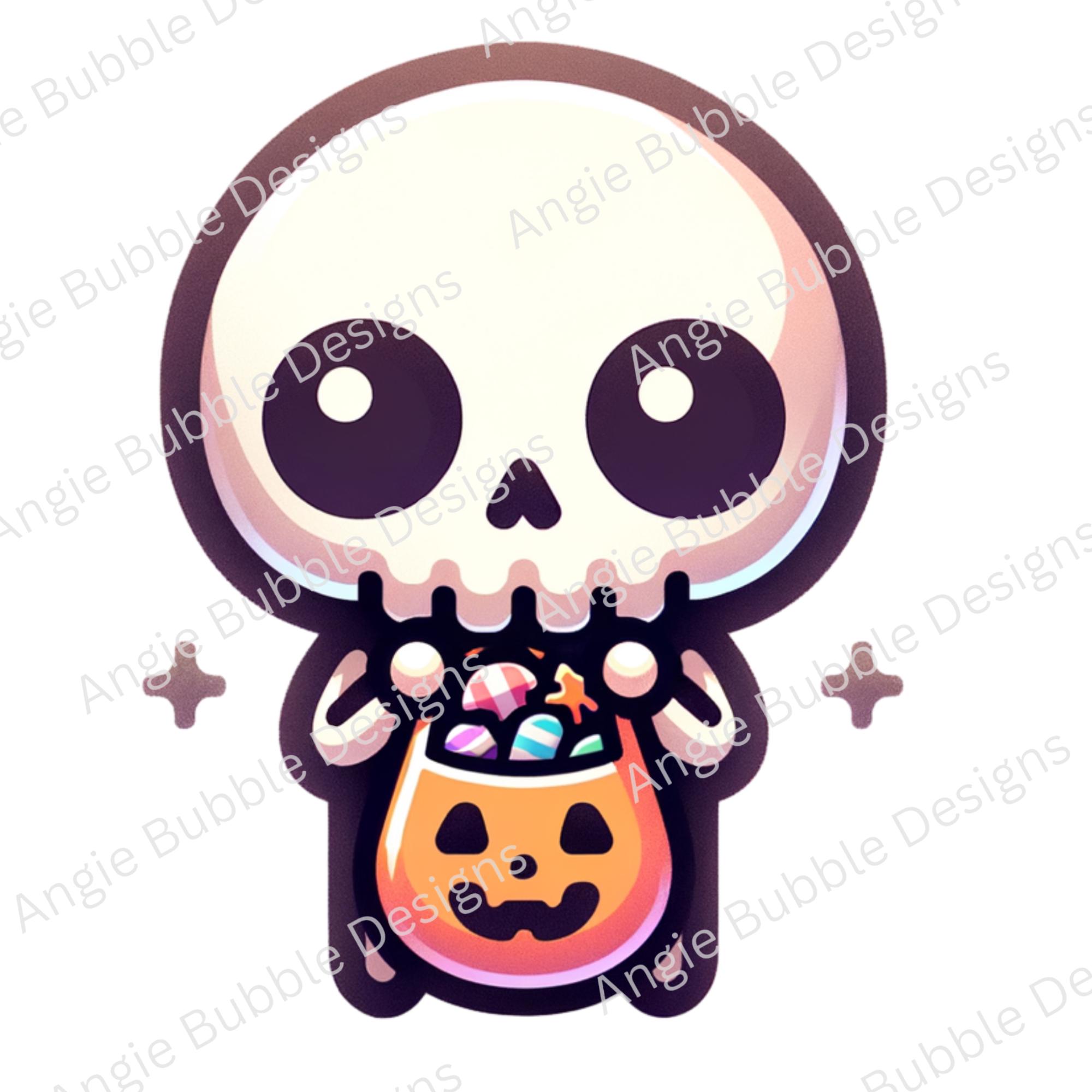 Kawaii Halloween Clip Art Bundle PNG Images, Digital Download, Design ...