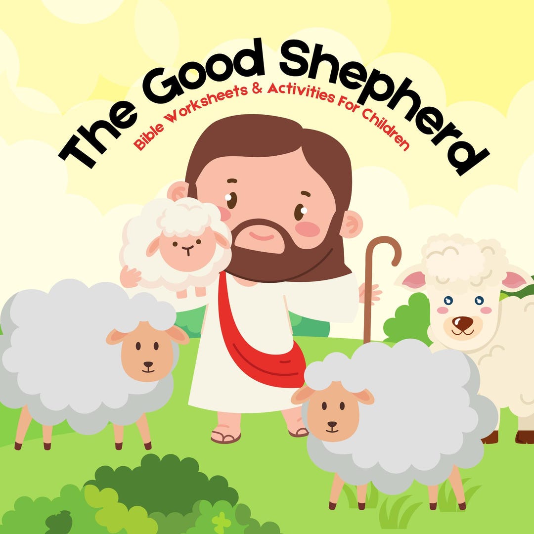 The Good Shepherd Bible Worksheet | Christian Kids True or False Game ...
