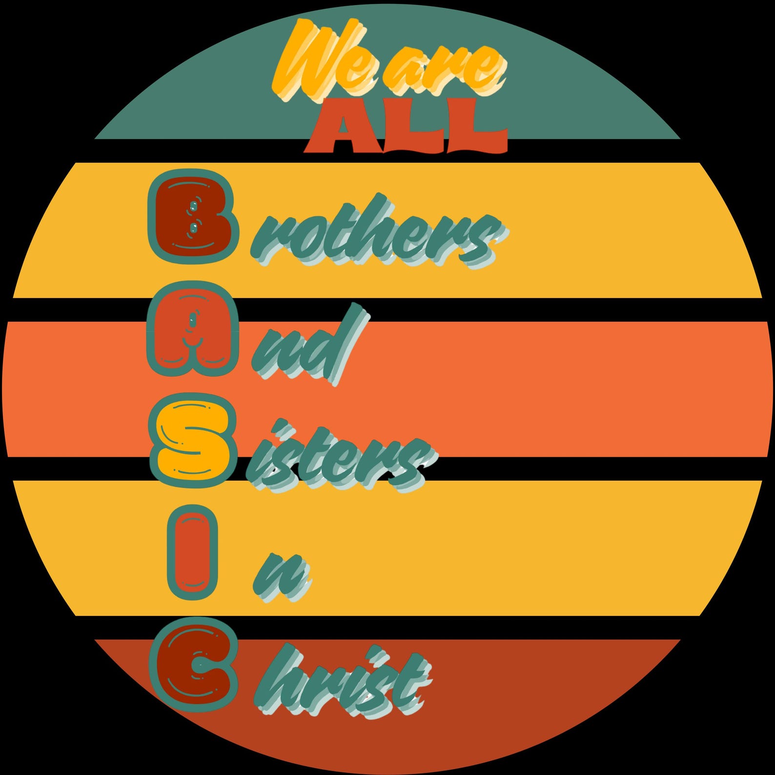Retro Christian Design: BASIC Acronym Art (digital Download) - Etsy