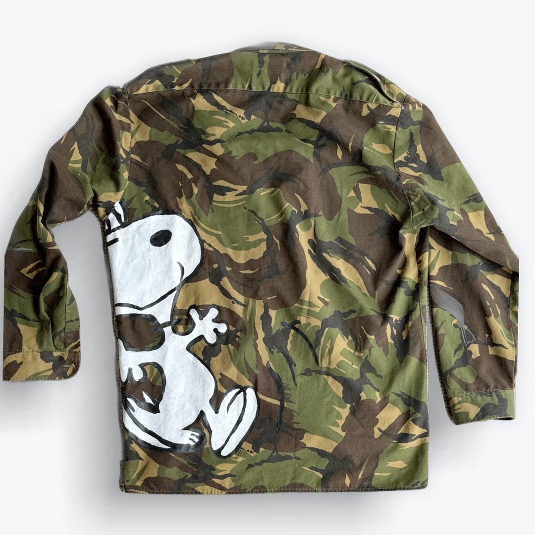 Army Snoopy Painted - Etsy