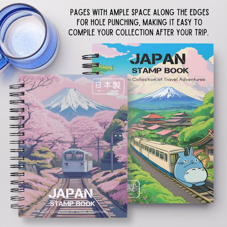 Japan Stamp Collection Book | A6 & A5 Printable | 8 Cover Designs, 20 ...