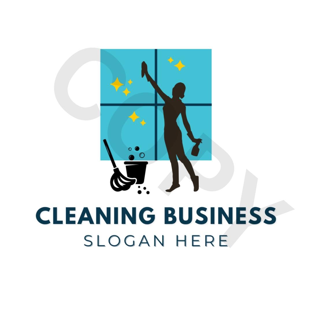 Editable Cleaning Services Business Logo Template | Customizable Canva ...