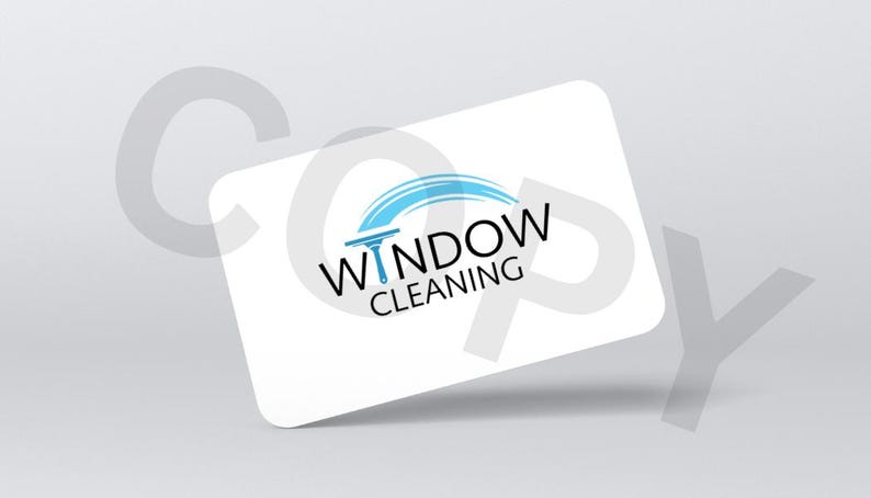 Minimalistic Window Cleaning Logo | Window Washing Logo | Modern Logo ...