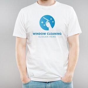 Fully Editable Window Cleaning LOGO | Squeegee Logo Design | Modern ...
