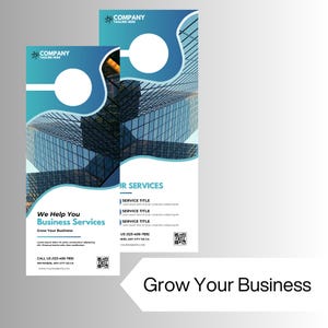 Modern Business Door Hanger Template: DIY Canva Design (digital ...