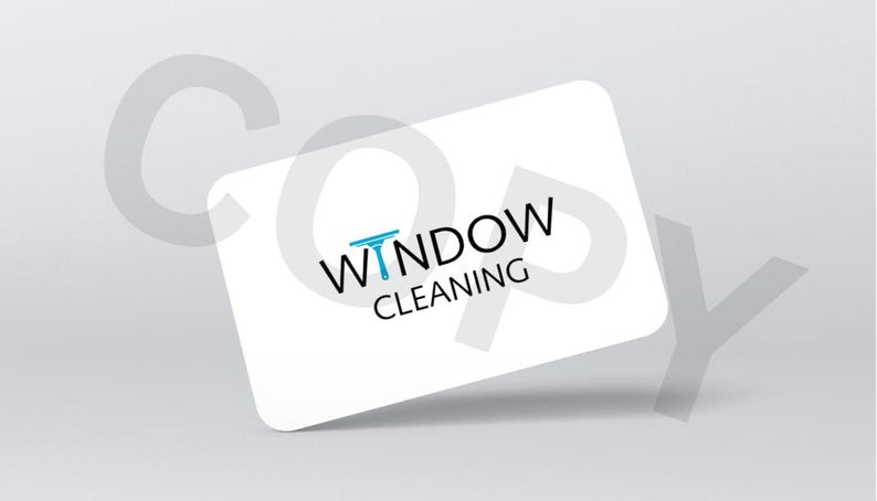 Minimalistic Window Cleaning Logo | Window Washing Logo | Modern Logo ...