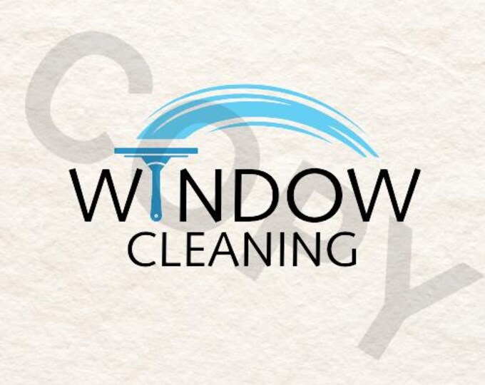 Minimalistic Window Cleaning Logo | Window Washing Logo | Modern Logo ...