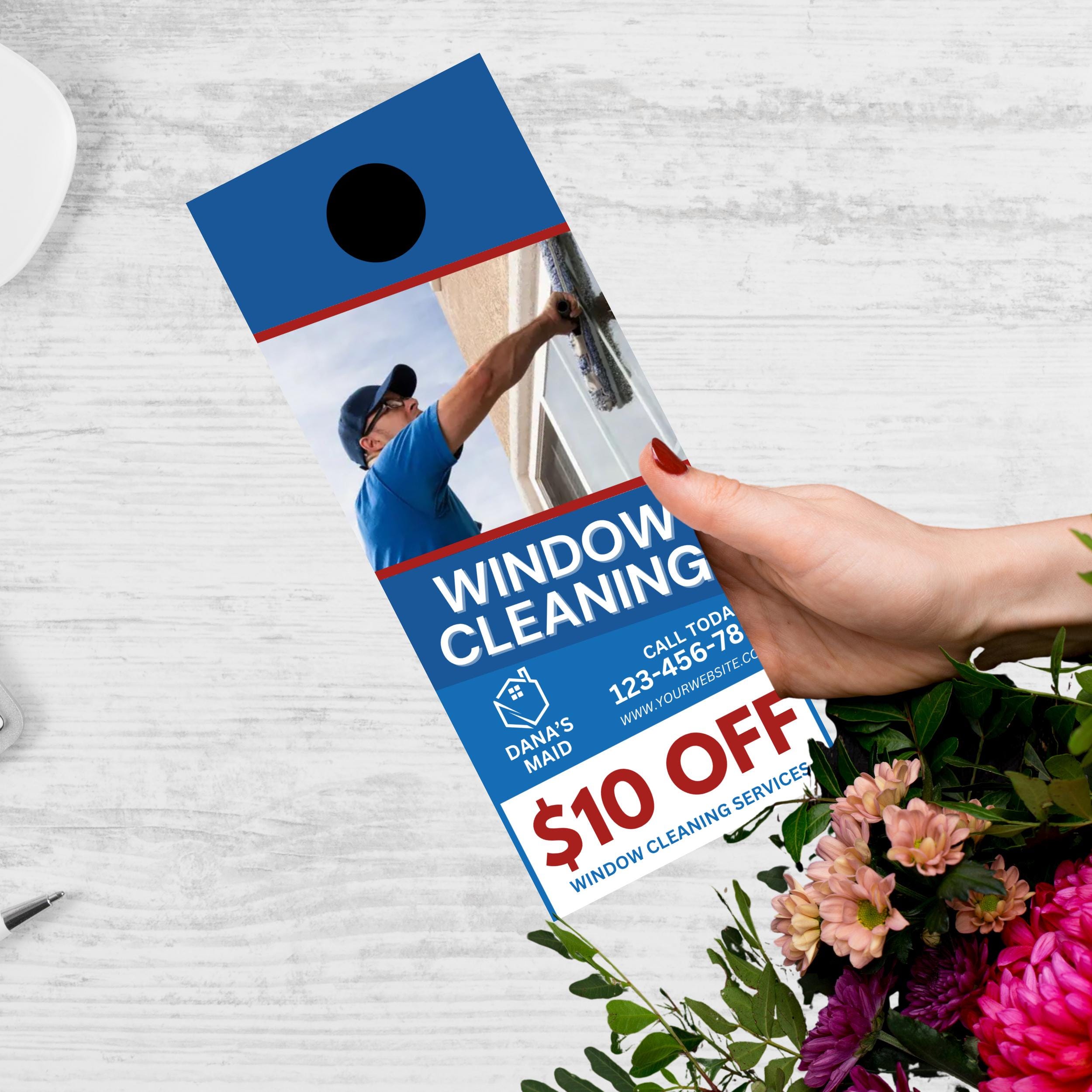 Editable Window Cleaning Flyer | Canva Template | Simple Business Flyer ...