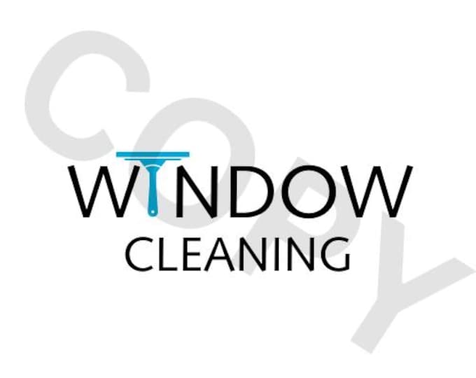 Minimalistic Window Cleaning Logo | Window Washing Logo | Modern Logo ...