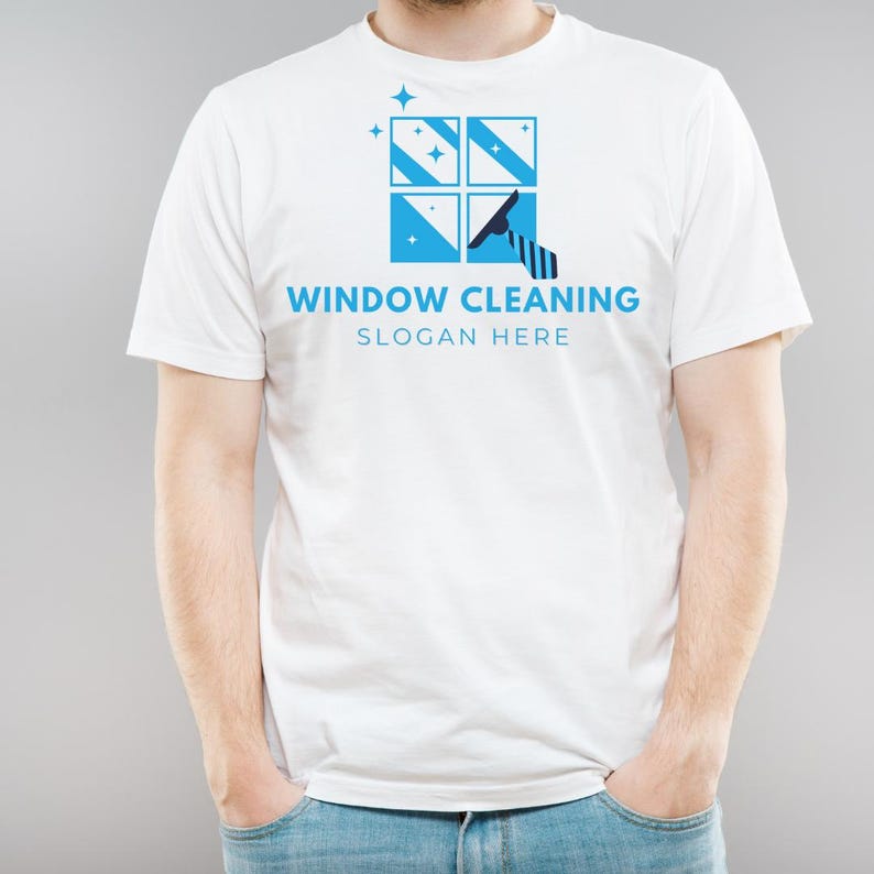 Fully Editable Window Cleaning Logo Design | Window Washing Business ...