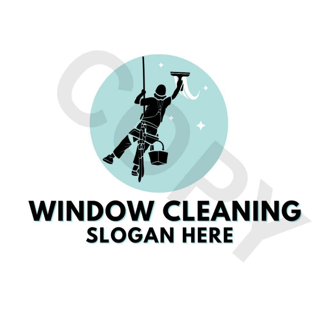 Fully Editable Window Cleaning Logo | Logo for Window Washing Business ...