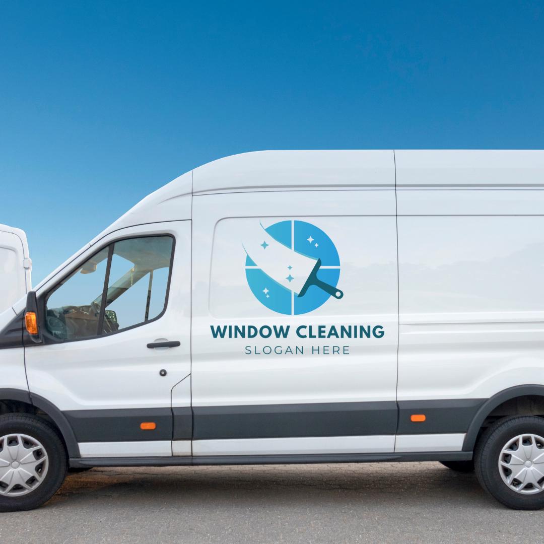 Window Cleaning Logo Design: Minimalist Squeegee, Editable Canva ...