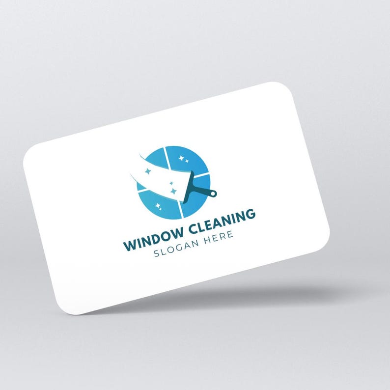 Window Cleaning Logo Design: Minimalist Squeegee, Editable Canva ...