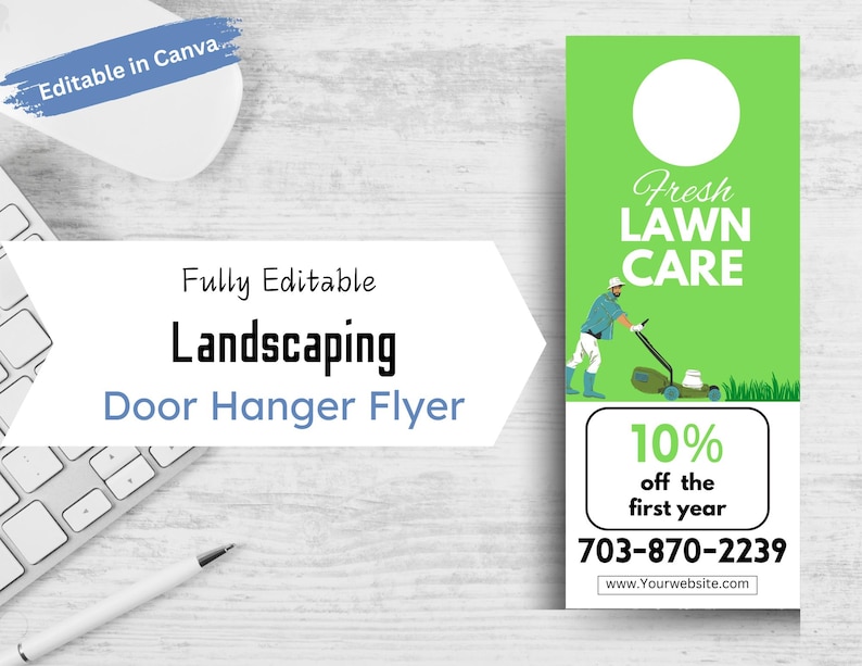 Editable Flyer for Landscaping Businesses | Lawn Care Flyer Template ...