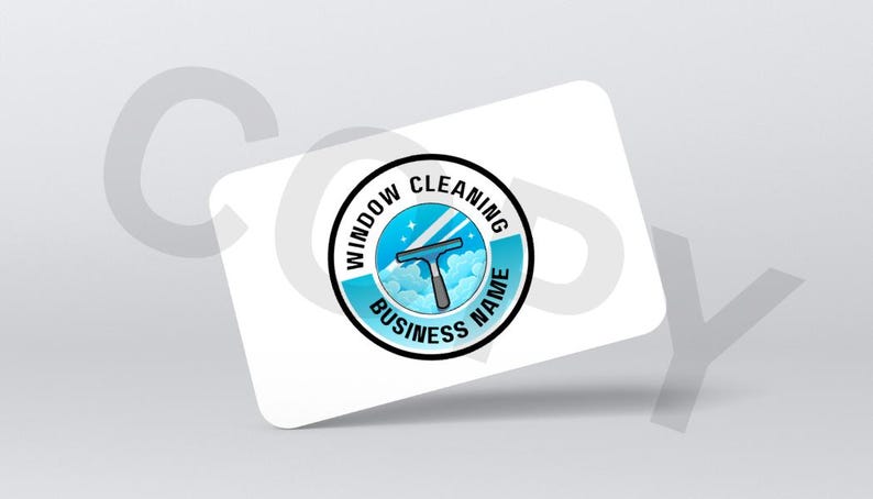 Custom Window Cleaning Logo Personalized Window Washing Logo Cleaning ...