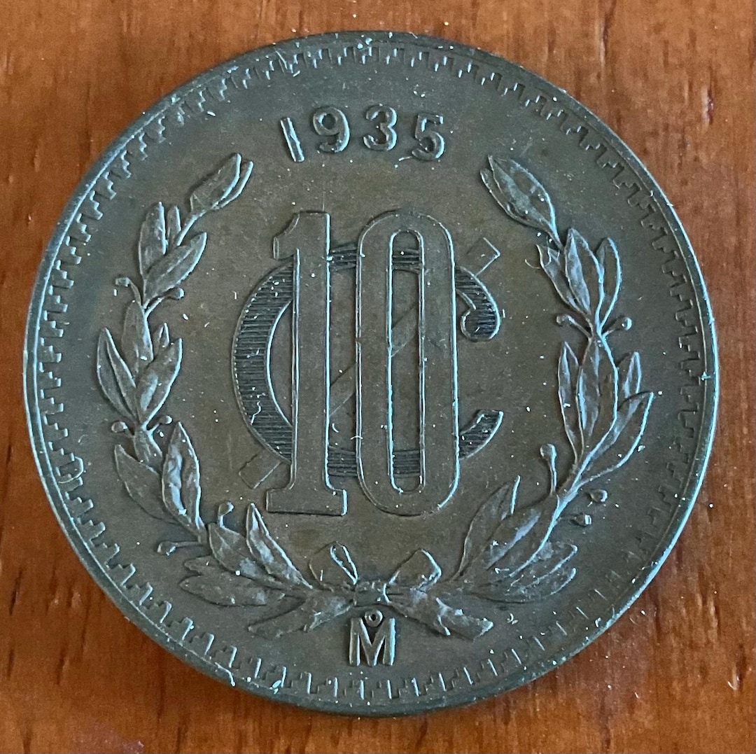 1935 Mexico 10 Centavo Coin. - Etsy