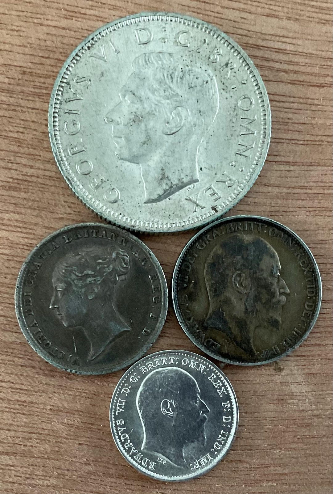 Lot of Great Britain Silver Coins. - Etsy