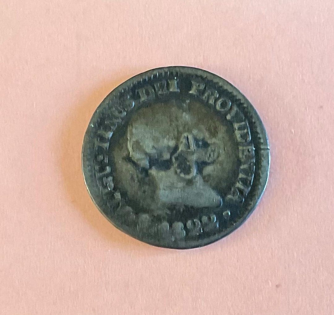 Mexico 1822, Iturbide 1 Real Silver Coin. - Etsy