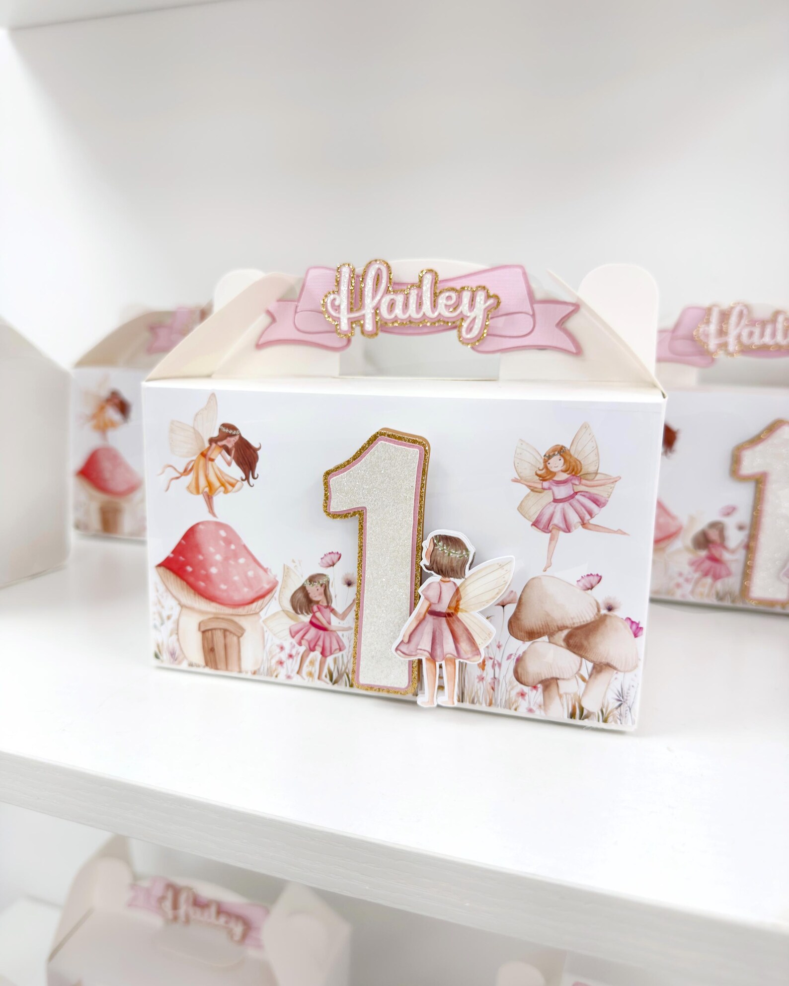 Fairy Favor Boxes Fairy First Birthday Fairy Party Favor Boxes Fairy ...