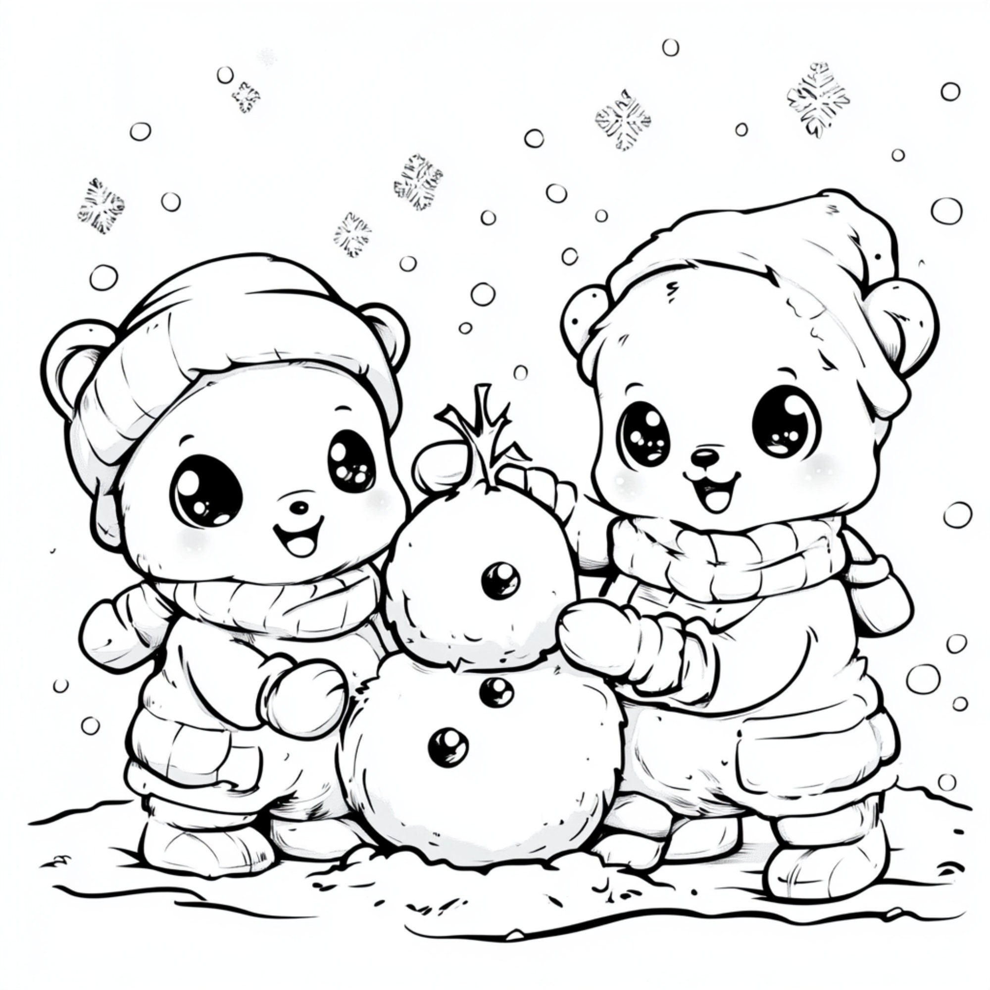 Cozy Kawaii Coloring, Coloring Kawaii, Cozy Kawaii, Bears Cozy Kawaii ...