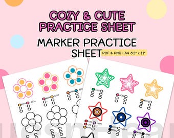 Texture Page Template Marker, Practice Coloring Page, Coloring Pattern ...