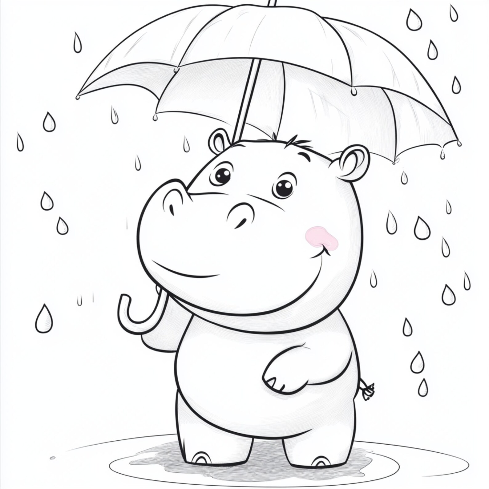 Moo Deng Coloring, Coloring Moo Deng, Moo Deng Bootlegs, Bouncy Pig ...