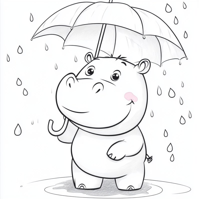 Moo Deng Coloring, Coloring Moo Deng, Moo Deng Bootlegs, Bouncy Pig ...