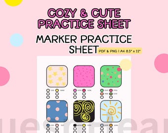 Texture Page Template Marker, Practice Coloring Page, Coloring Pattern ...