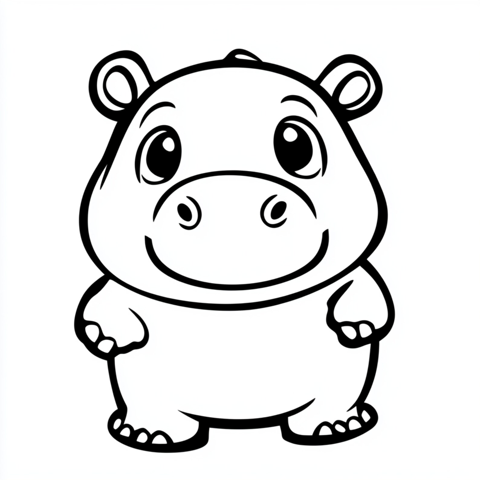 Moo Deng Coloring, Coloring Moo Deng, Moo Deng Bootlegs, Bouncy Pig ...