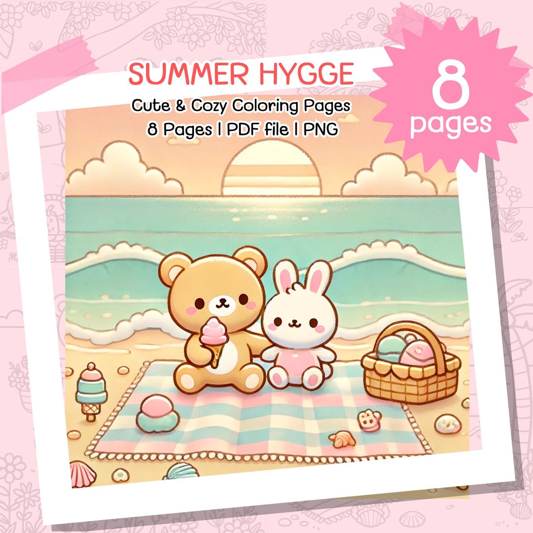 Cozy Kawaii Coloring, Coloring Kawaii, Cozy Kawaii, Kawaii Cozy ...