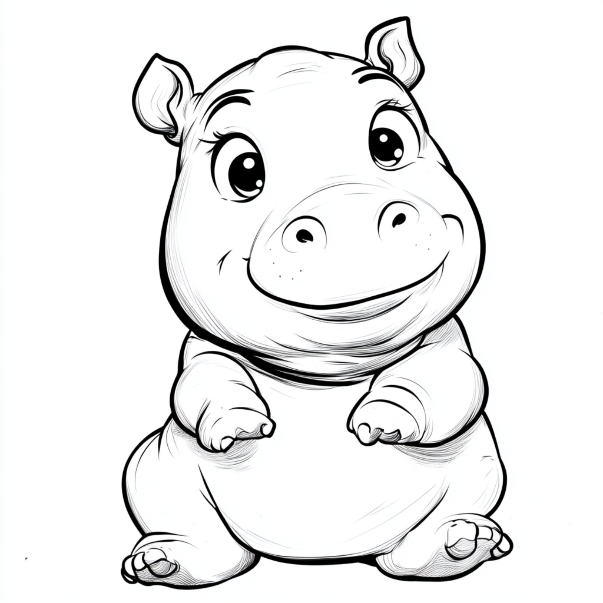 Moo Deng Coloring, Coloring Moo Deng, Moo Deng Bootlegs, Bouncy Pig ...